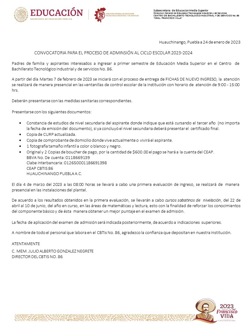 CBTis No 86 :: Página Principal